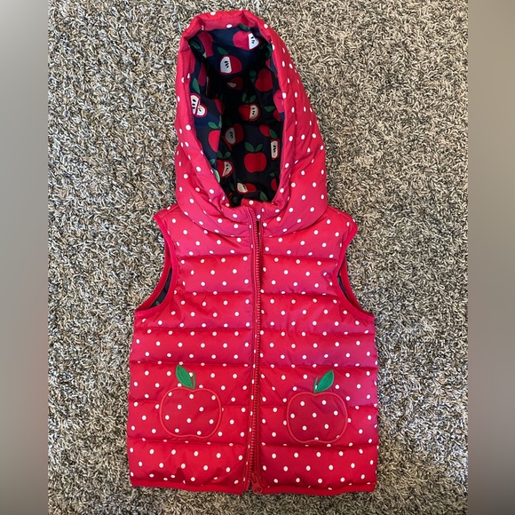 Gymboree | Jackets & Coats | Toddler Girl Apple Vest | Poshmark